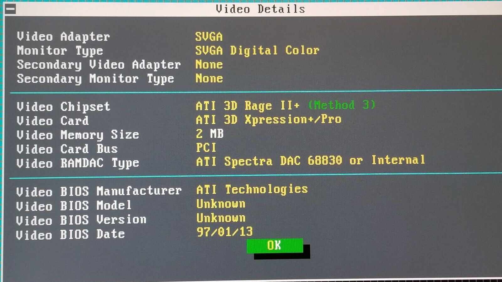 DOS Days - ATi 3D Rage II Series (1996-1997)