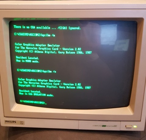 DOS Days - CGA Simulators for Hercules Cards