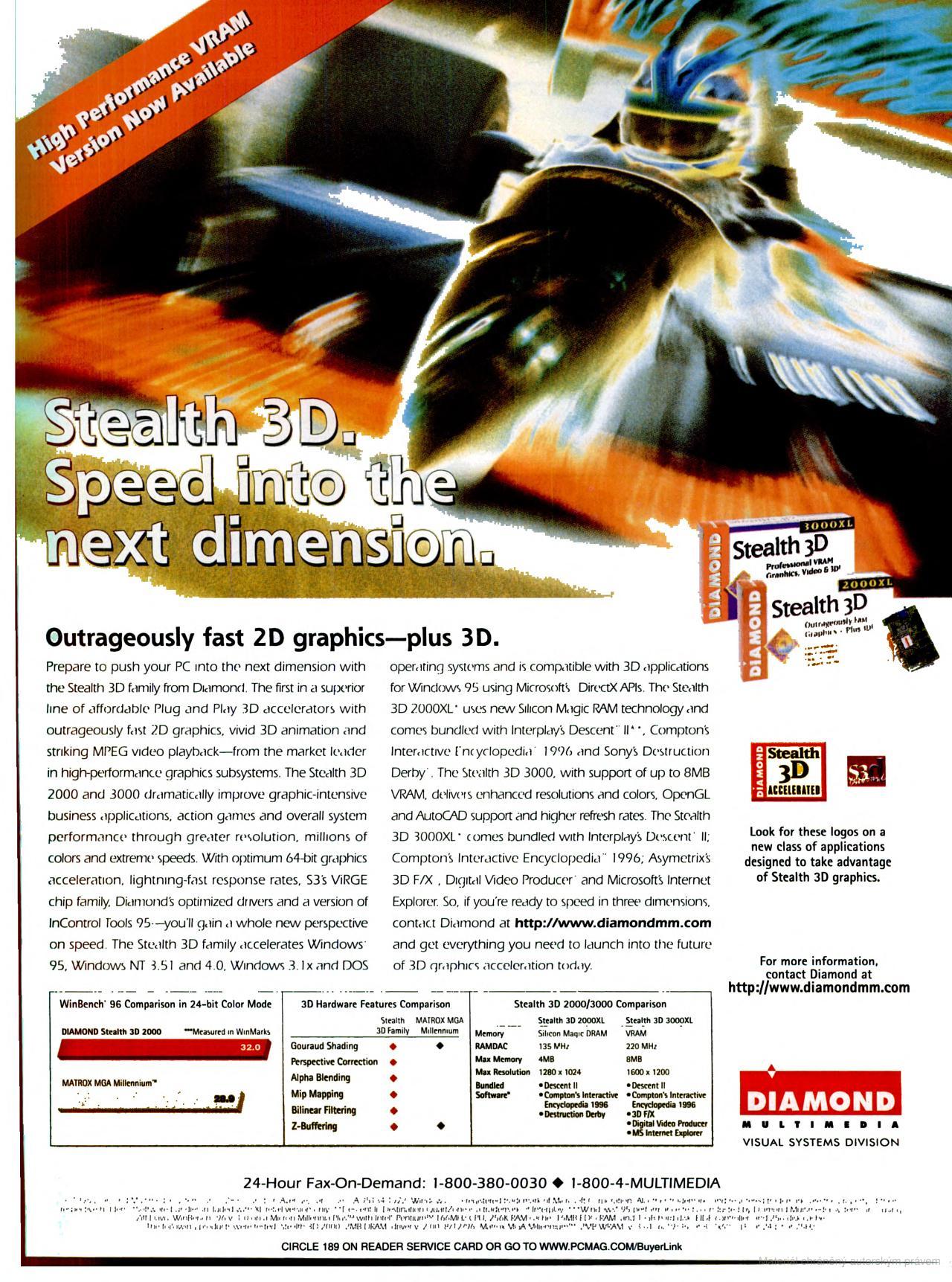 DOS Days - Diamond Stealth 3D-2000 / 3D-2000XL (1996)