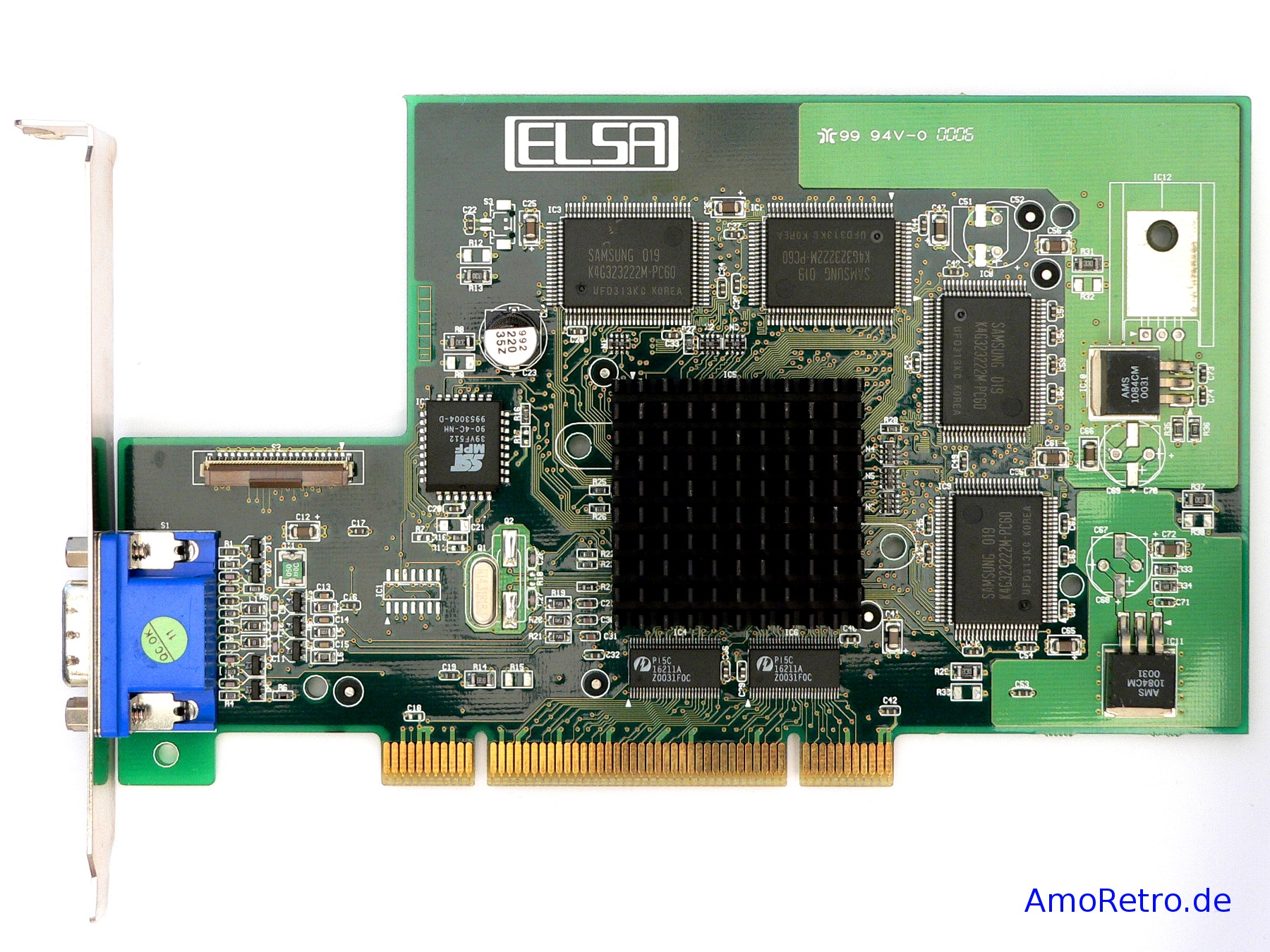 Synergy II-32 (NVIDIA TNT2) VGA レトロ AGP ビデオ カード（ELSA Synergy II-32 RIVA ...