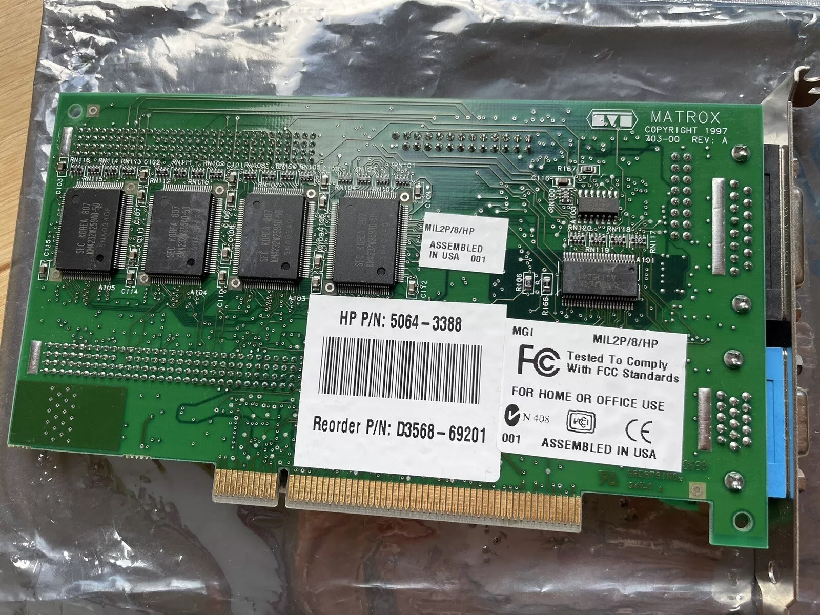 DOS Days - Matrox MGA Millennium II (1997)