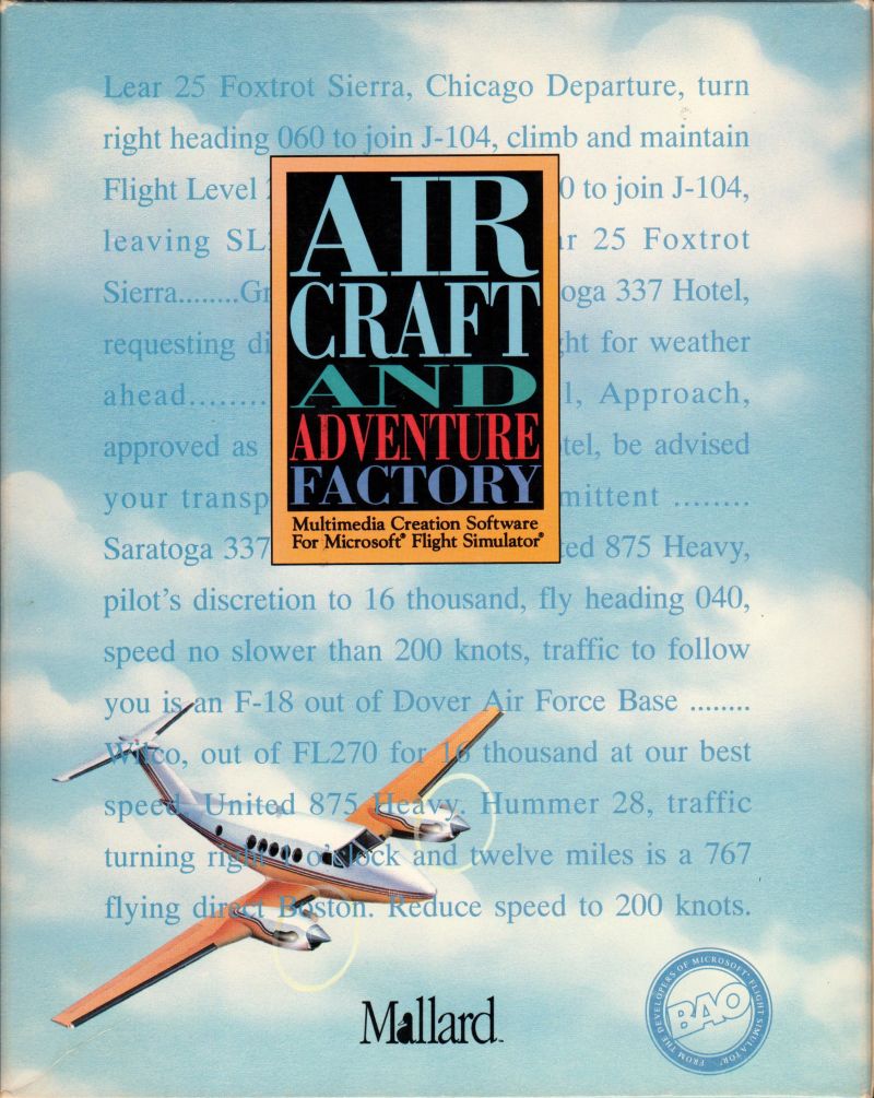 DOS Days - Flight Simulator 4.0 Add-Ons (1989-1993)