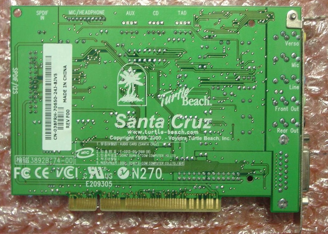 DOS Days - Turtle Beach Santa Cruz (2000)